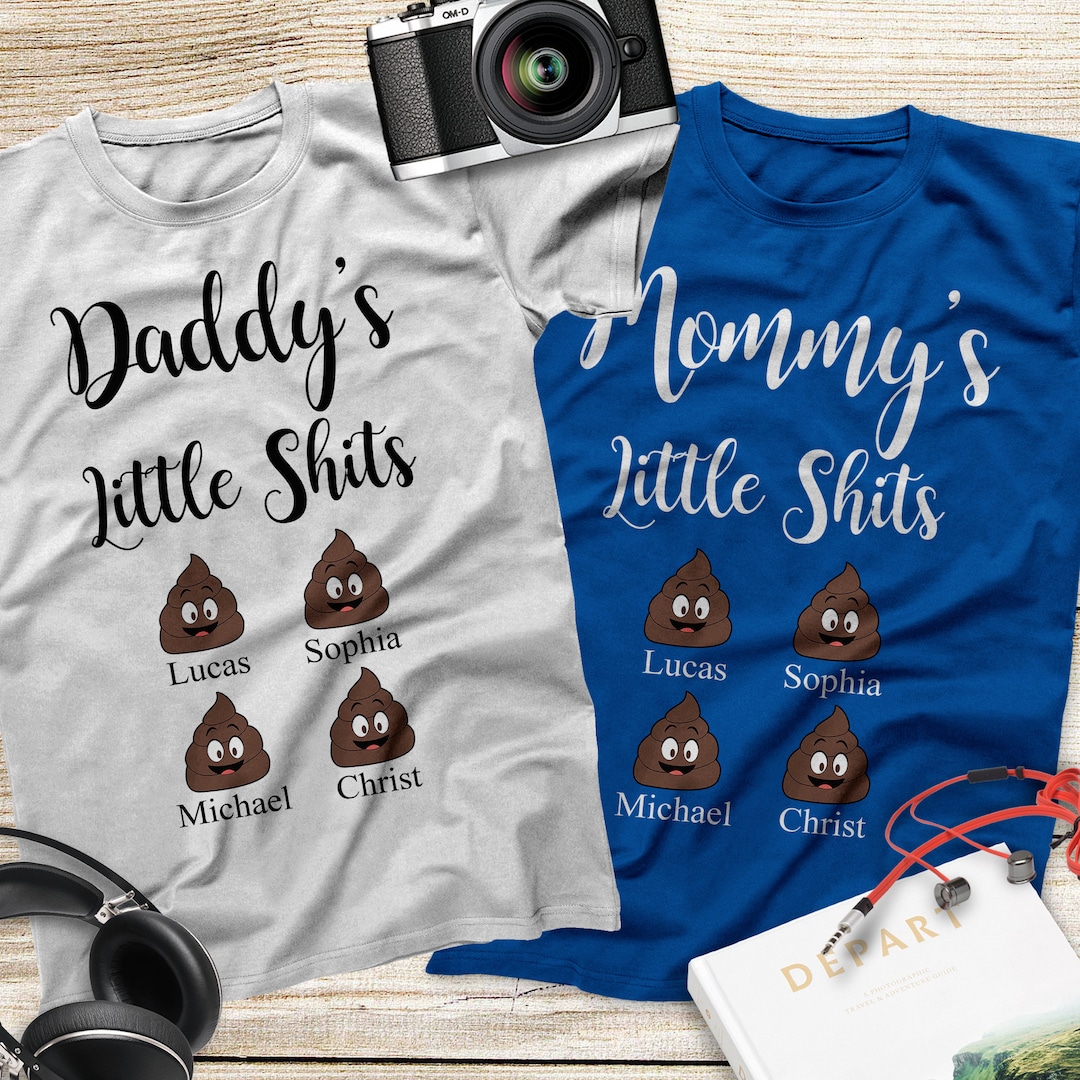 Personalized Children's Name Mom's Little Shits T Shirt, Grandma's ...