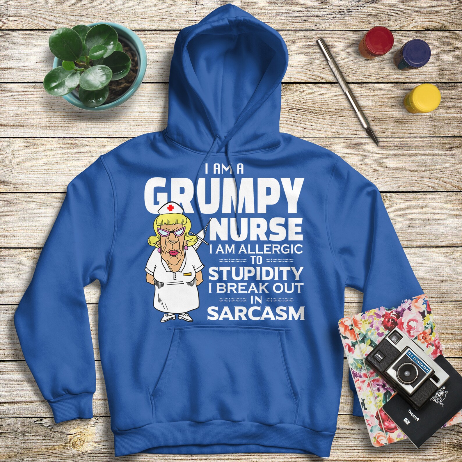 I Am A Grumpy Nurse I Am Allergic to Stupidity I Break Out in - Etsy