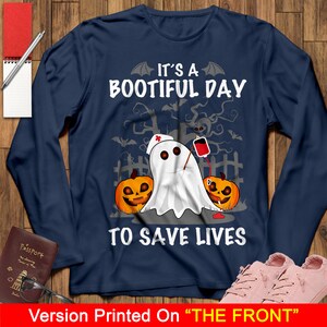 It's A Bootiful Day to Save Lives Halloween Nurse Shirt Gift for Nurses ...