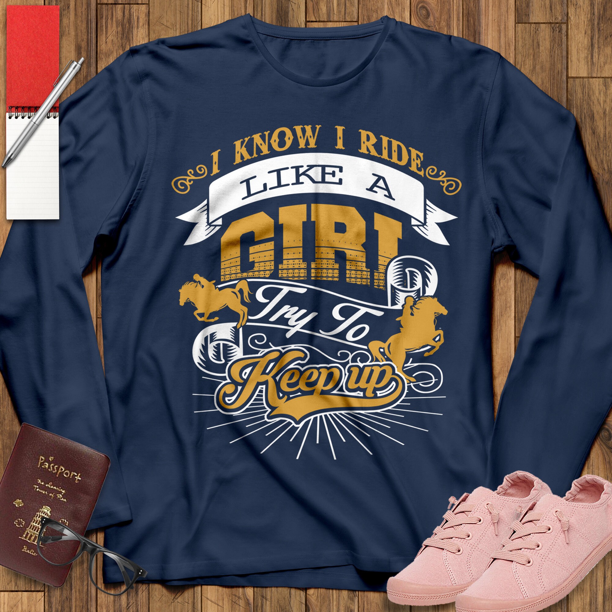 I Know I Ride Like A Girl Try to Keep up Horse Shirt Horse - Etsy