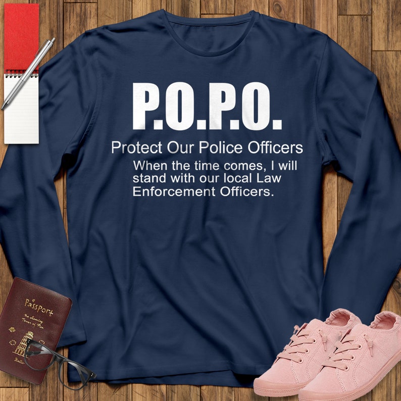 P.O.P.O Protect Our Police Officers Shirt, Police Officer Gifts, Police ...