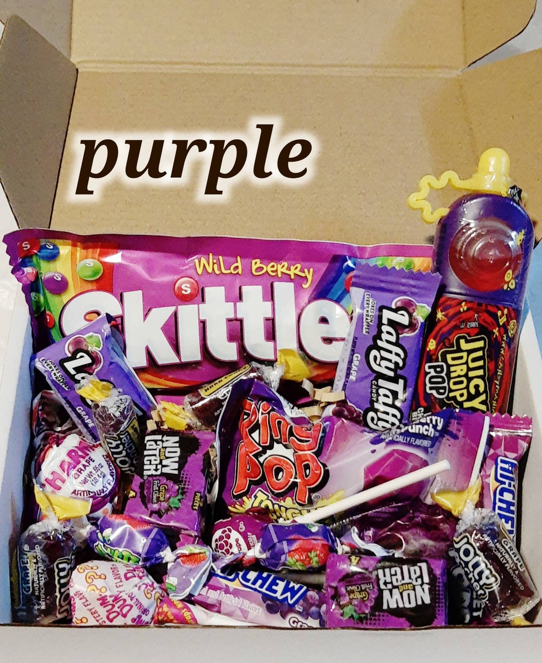 Mystery Skittles Candy Box, Color Themed Candy Box, Mystery Gift Box ...