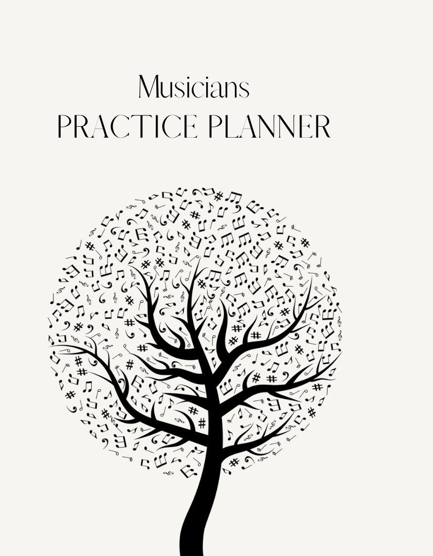 Music Practice Planner Printable | Musician Journal | Piano Violin ...