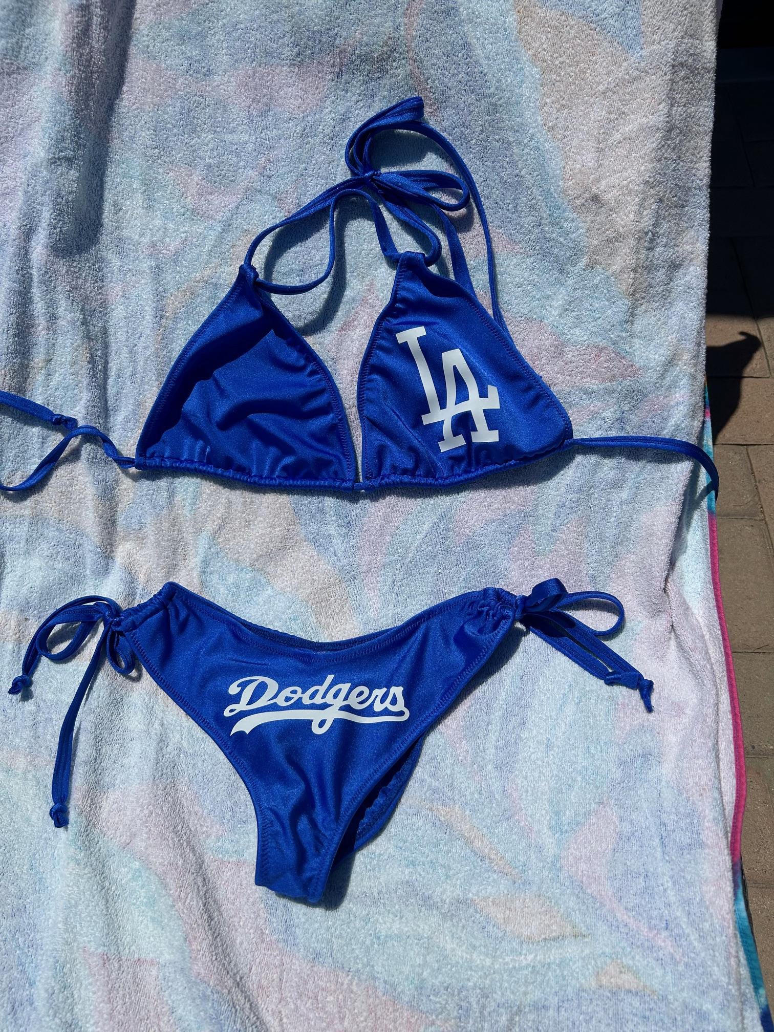 Bikinis Made to Order, Dodgers, Dodgers Bikinis, Custom Fit - Etsy