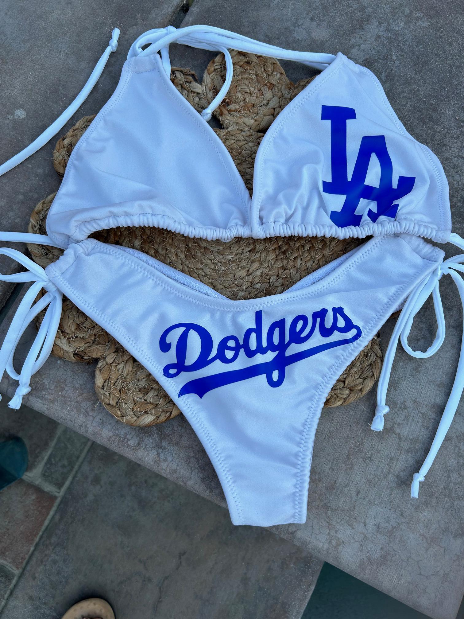 Bikinis Made to Order, Dodgers, Dodgers Bikinis, Custom Fit - Etsy