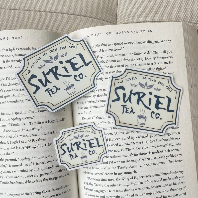 Suriel Tea Co. Sticker ACOTAR Inspired the Suriel A Court - Etsy