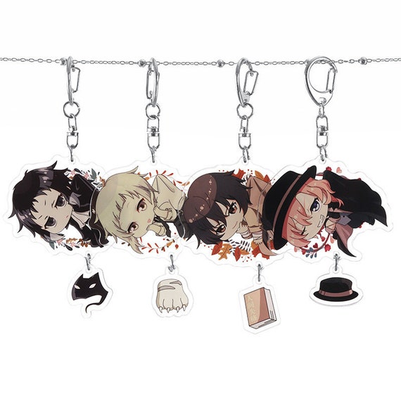 Bungou Stray Dogs Charms BSD Keychain Keyrings Kawaii Cute - Etsy UK