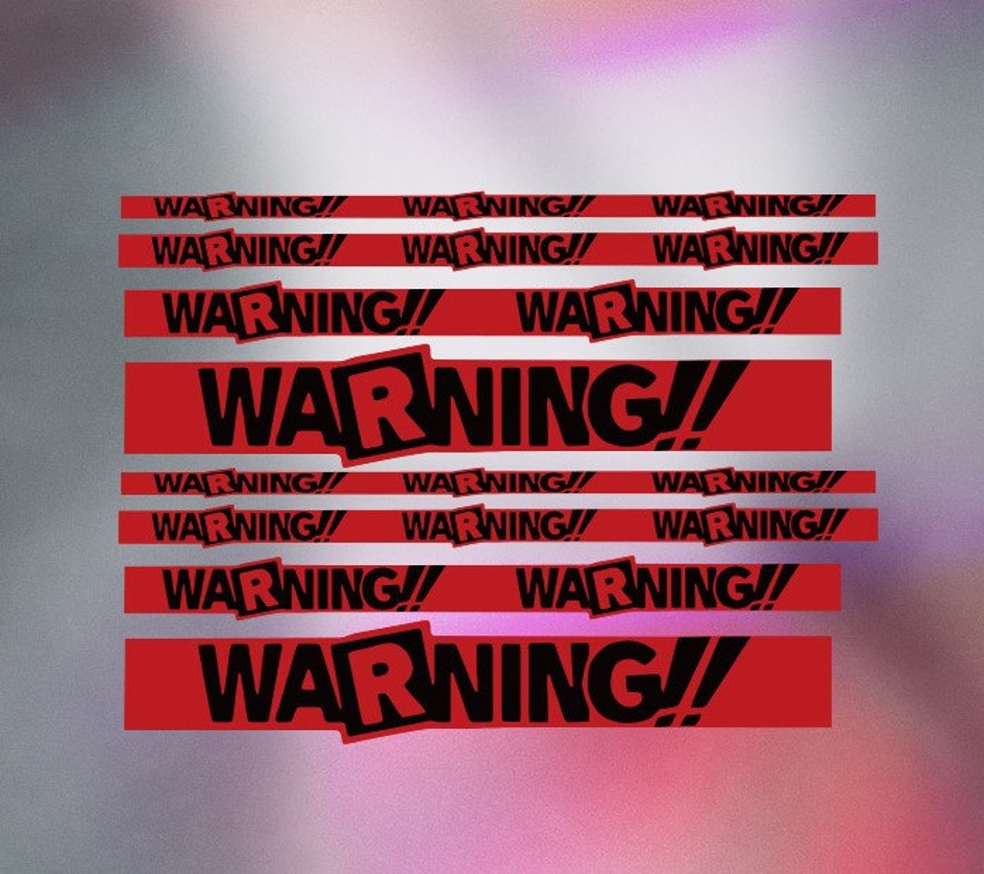 Gamer Warning Vinyl Decal Stickers Reflective Suitcase - Etsy