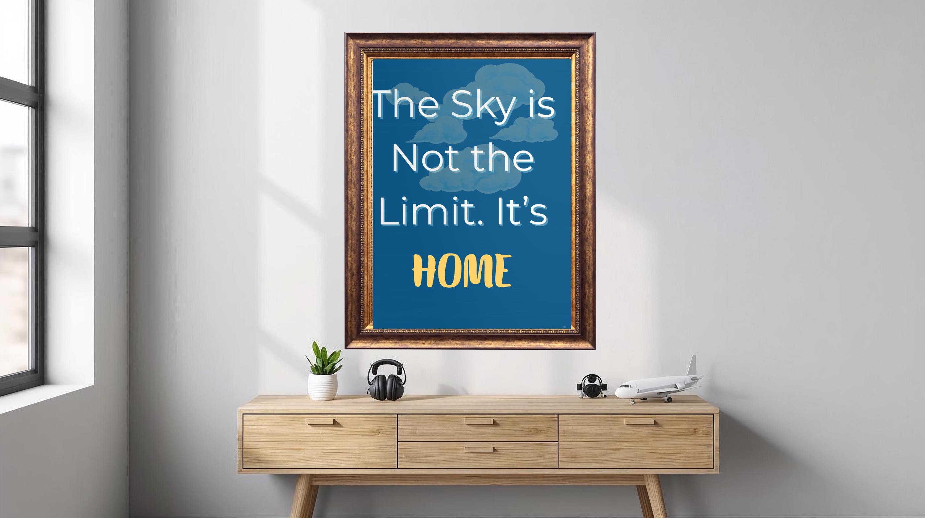 Aviation Typography Poster Bundle: Minimalist Pilot Decor (digital ...