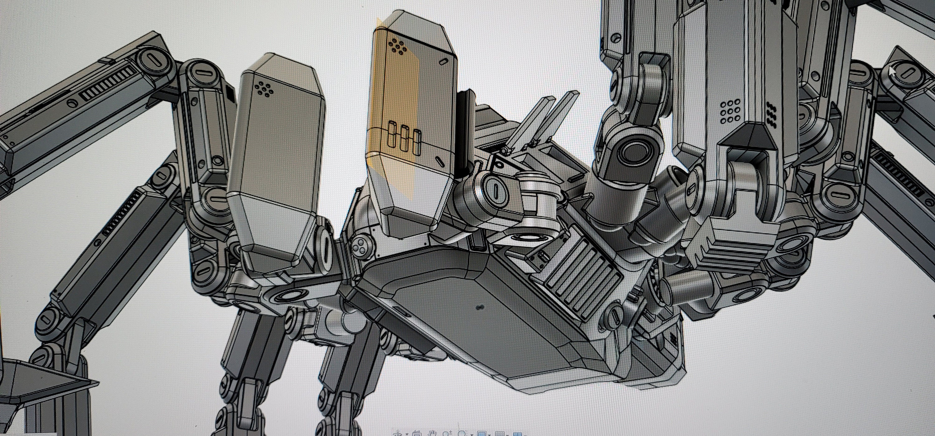 3D Printed Articulating Spider Mech. - Etsy