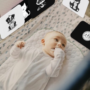 108 Printable Montessori Sensory High Contrast Baby Cards Bundle ...