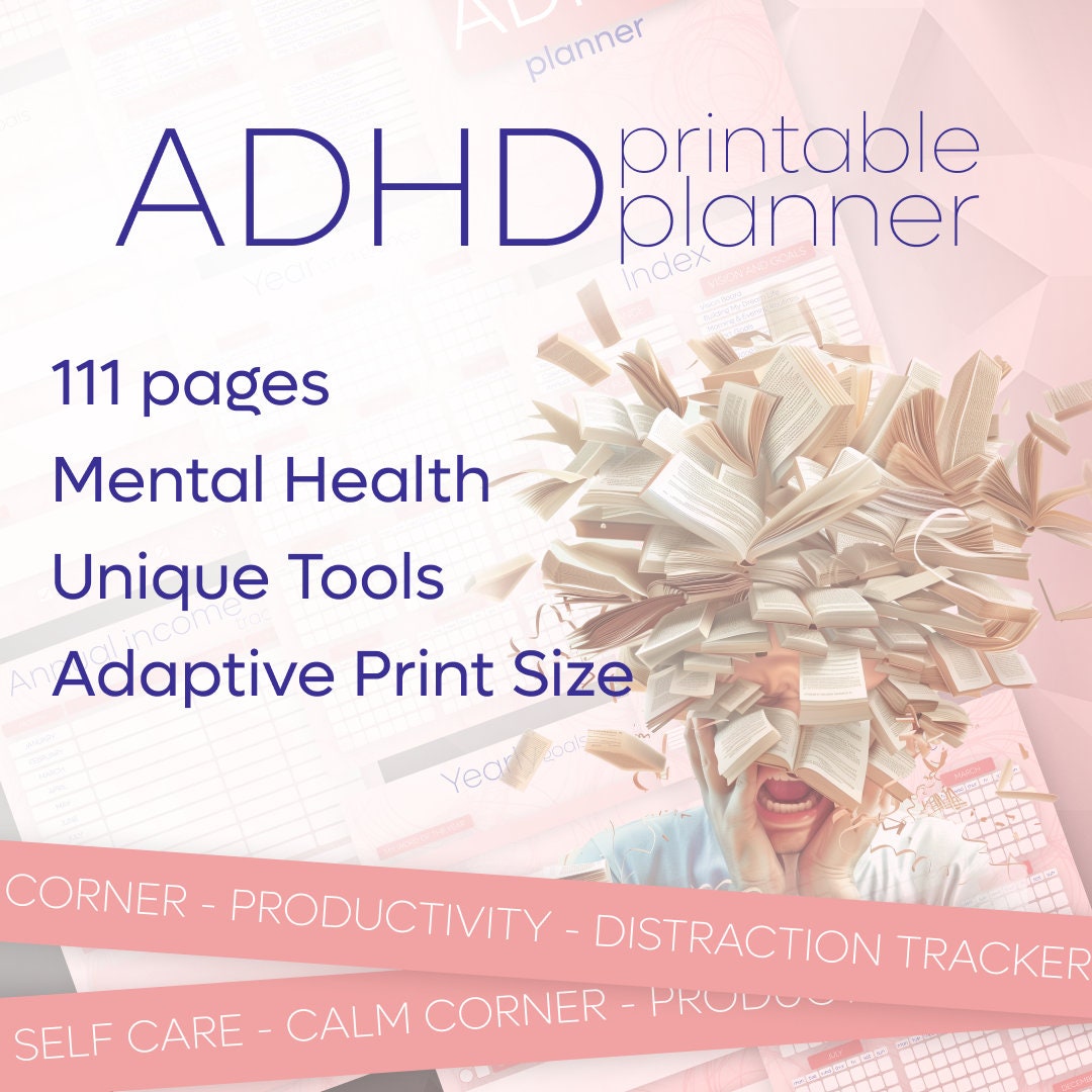 ADHD Planner (made by an Adhder) - PRINTABLE Adult ADHD Journal ...