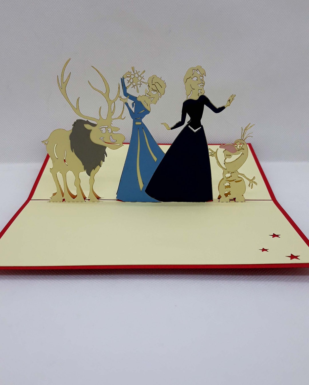 Frozen Pop-up Card - Etsy