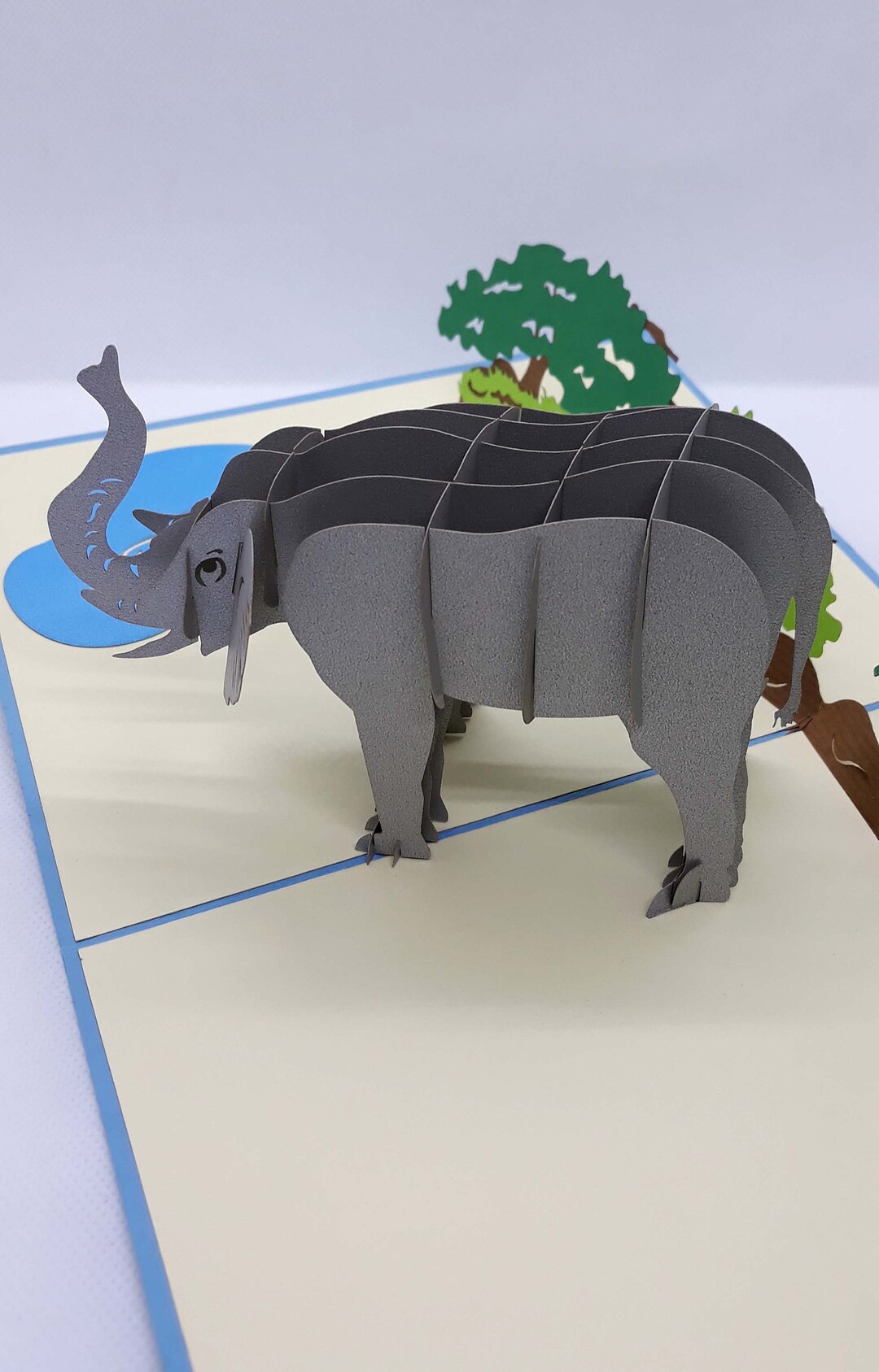 Customizable Elephant Pop-up Card - Etsy