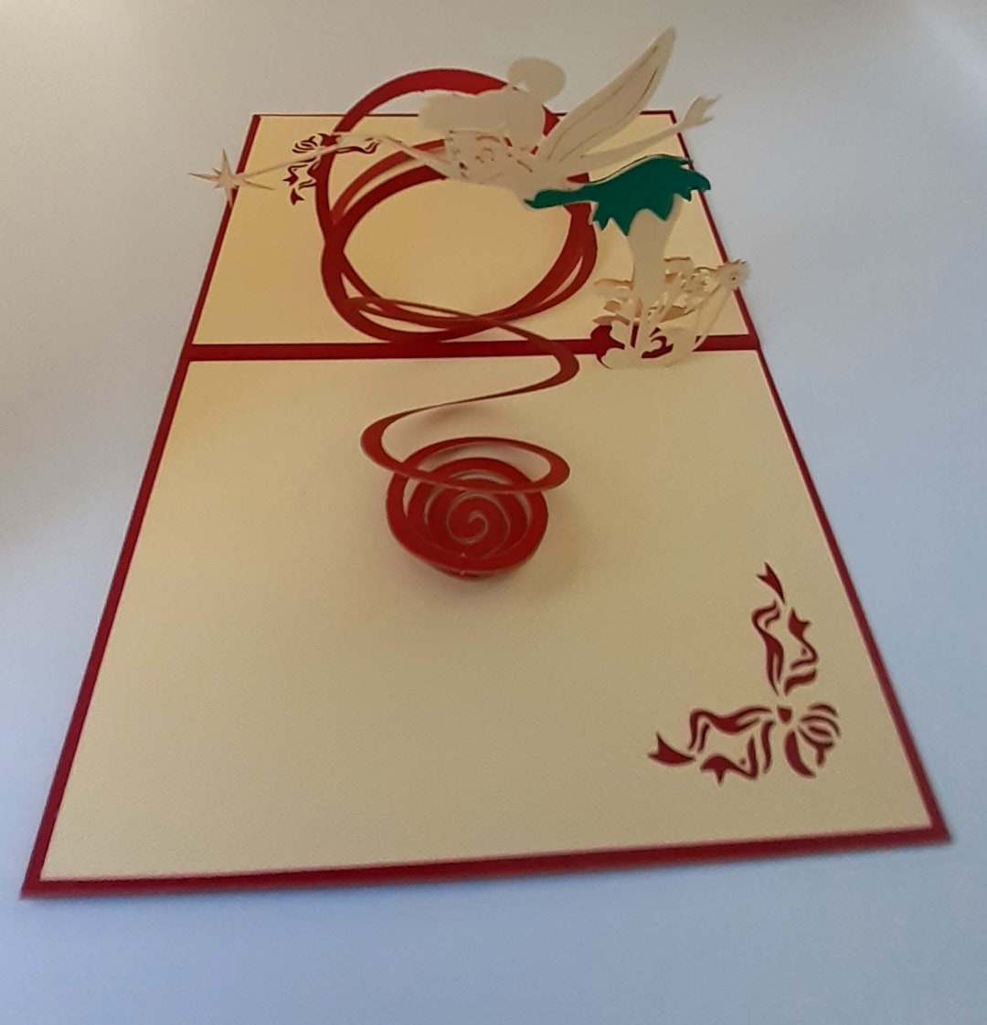 Customizable Tinker Bell Pop-up Card - Etsy