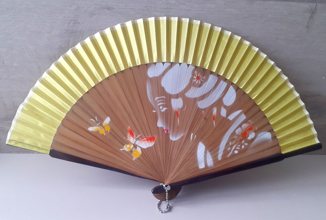 Beautiful Japanese Folding Fan - Etsy