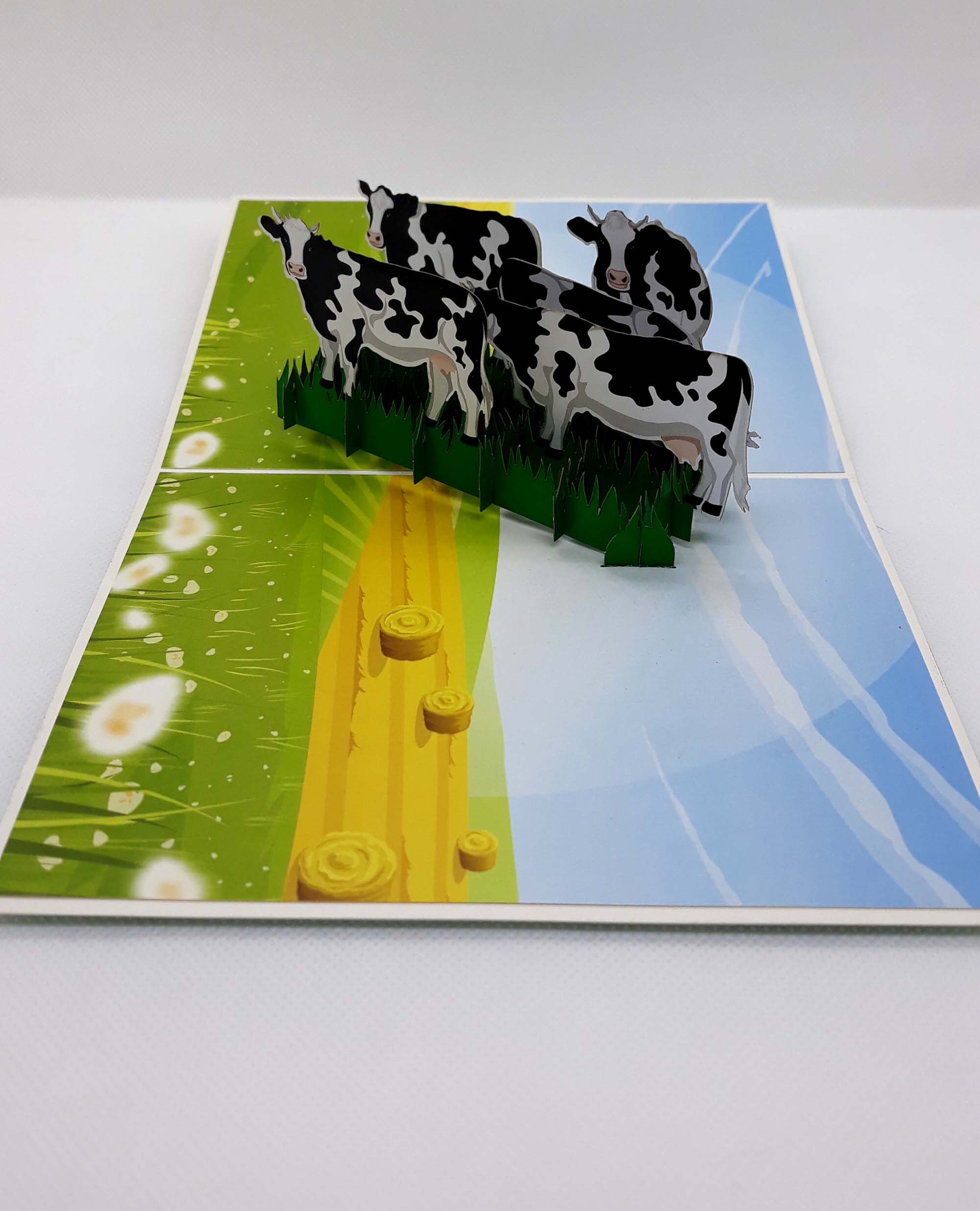 Pop up Card of Cows for Your Holiday Card or Greeting - Etsy