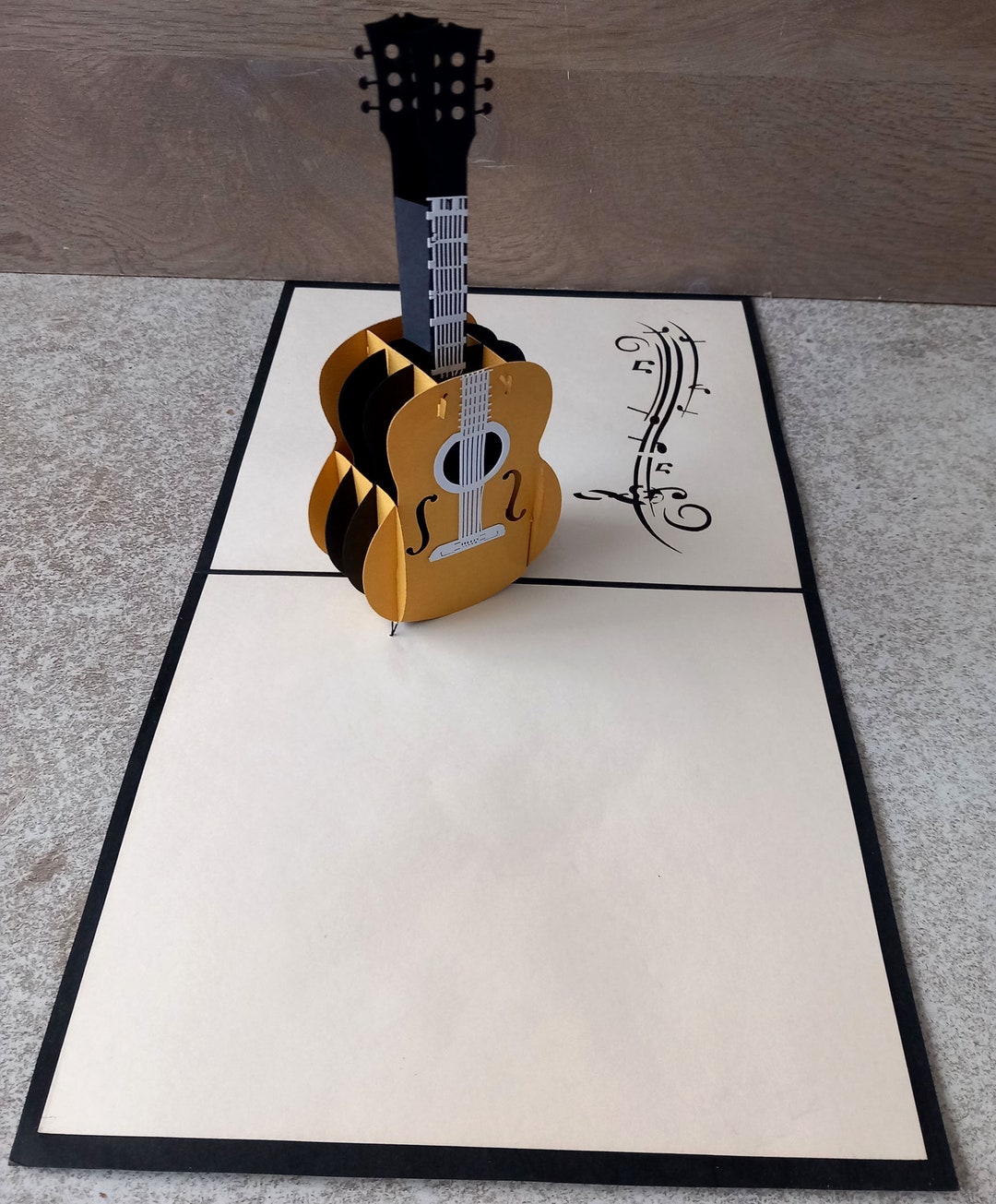 Guitar Pop up Card - Etsy