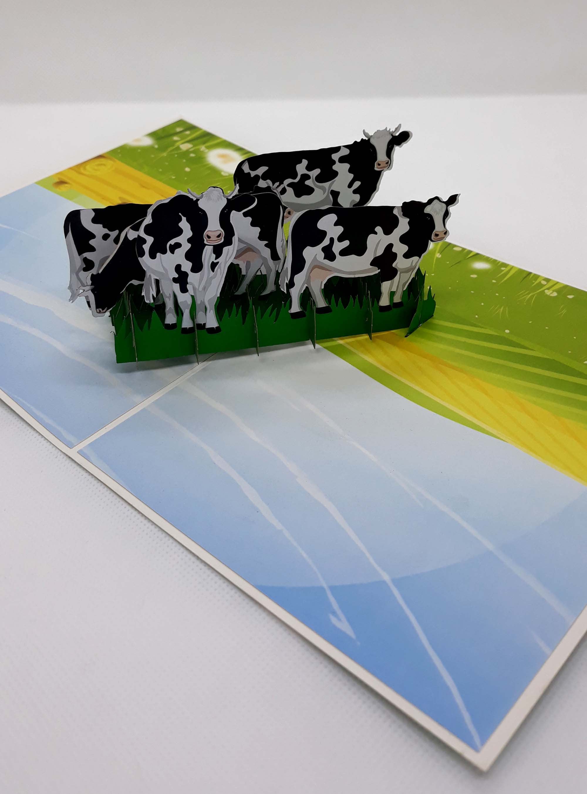 Pop up Card of Cows for Your Holiday Card or Greeting - Etsy