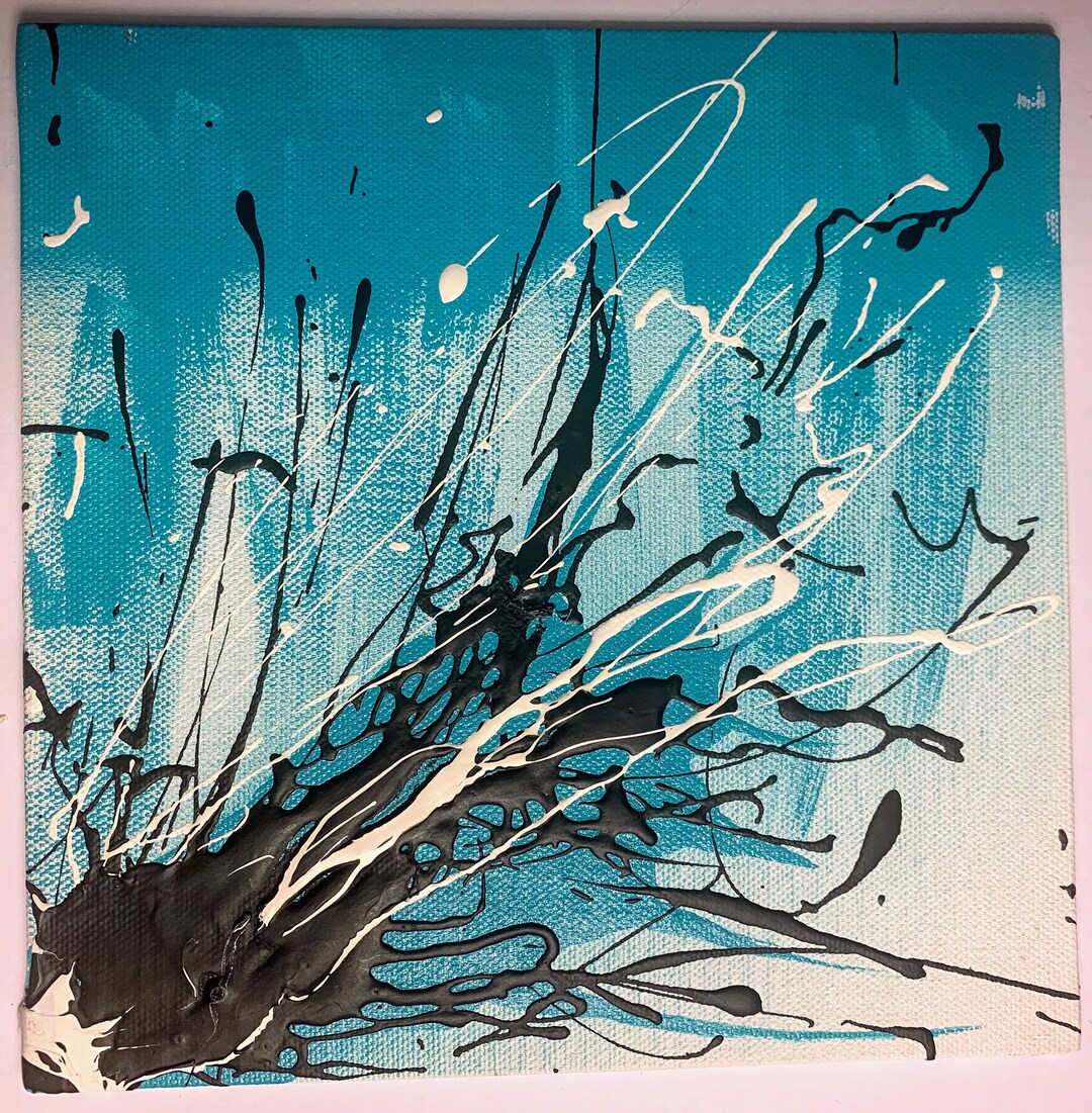 Whatever - Original, Abstract, Splatter Paint Art 8x8 - Etsy