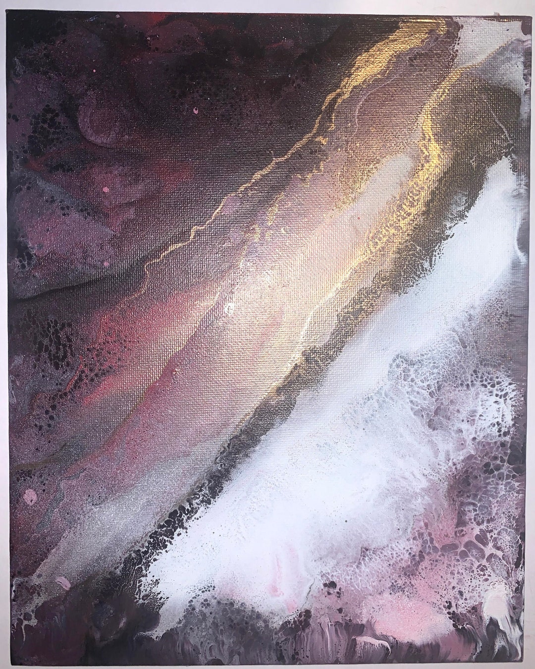 Nebula - Original, Abstract, Splatter Paint Art 8x10 - Etsy