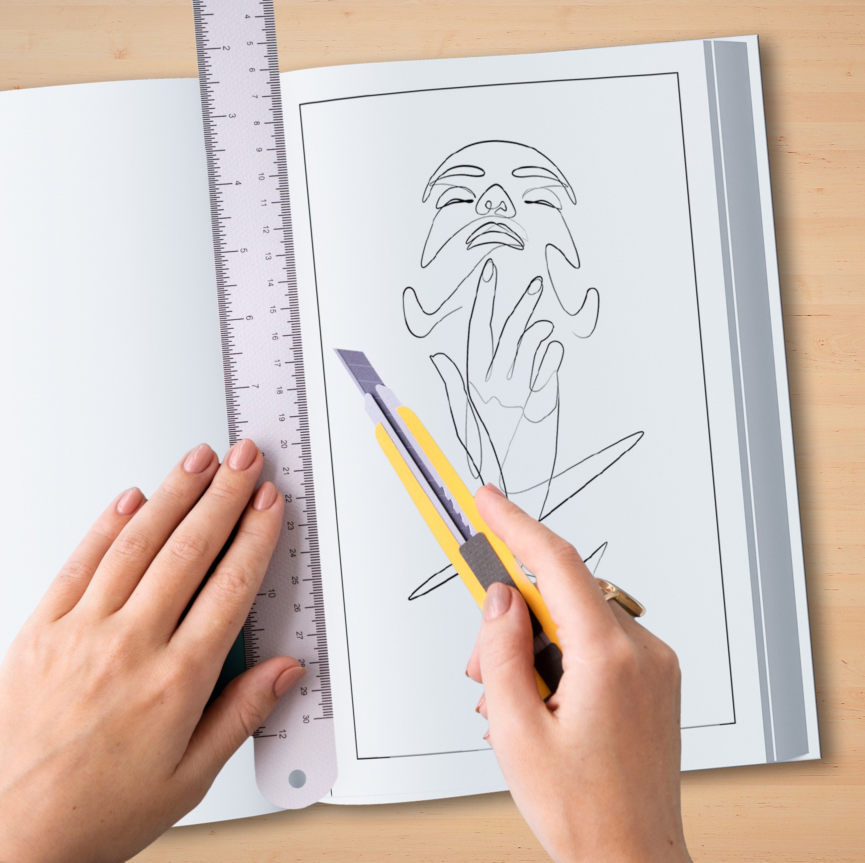 Learn to Draw LINE ART Style / One Line Drawing Tutorial, One Line ...