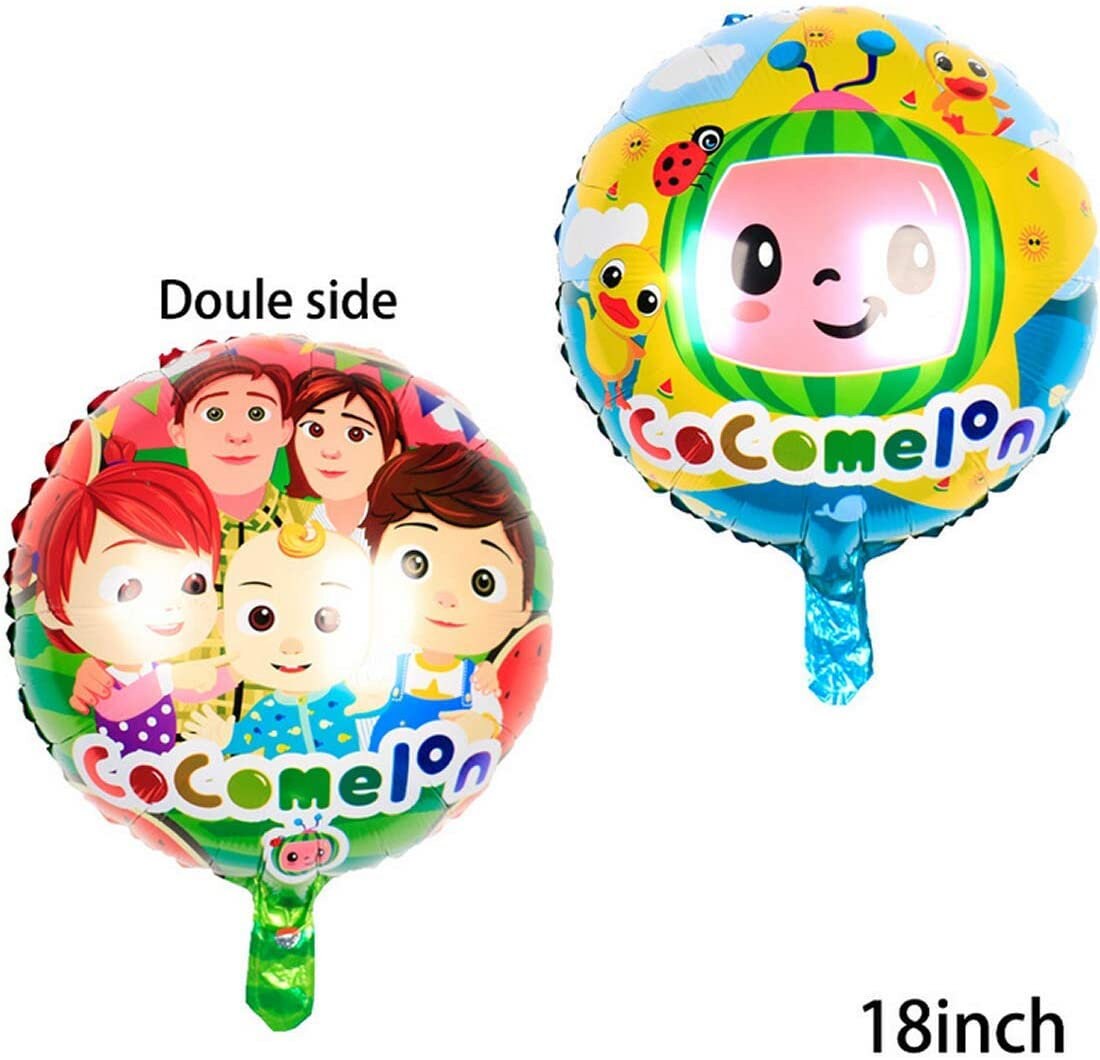 3Pcs Coco Cartoon Melon Balloons Baby Party Super JJ Birthday | Etsy