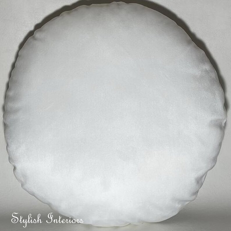 Handmade Soft Round Plush Velvet Cushion Cover Circle Bed Sofa ...