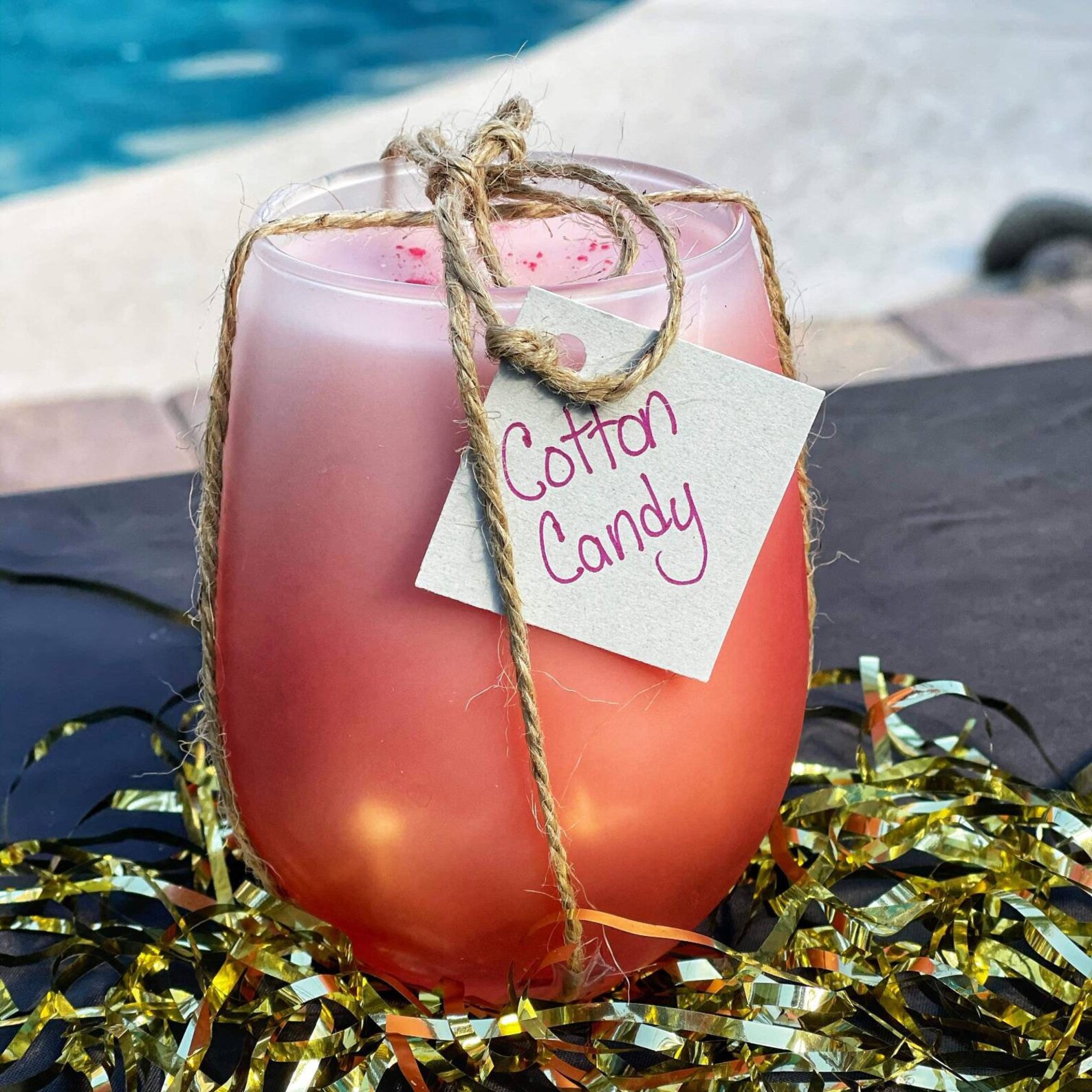 Cotton Candy Scented Handcrafted Candle | Etsy