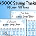 9 Weeks, 3000 Dollars Savings Tracker | Budget Management | Easy Fun ...