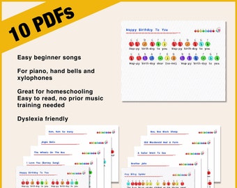 We Wish You a Merry Christmas Handbell Chart (Download Now) - Etsy