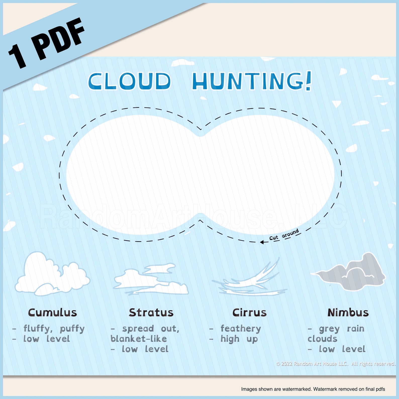 Cloud Hunting Binoculars Window | Nature Viewer | Montessori | Outdoor ...