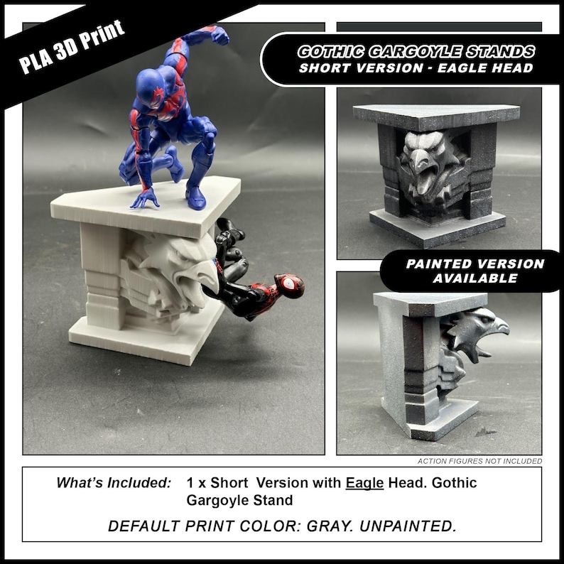 Gothic Gargoyle 3D Printed Pillar Stands | Building Rooftop Facade ...