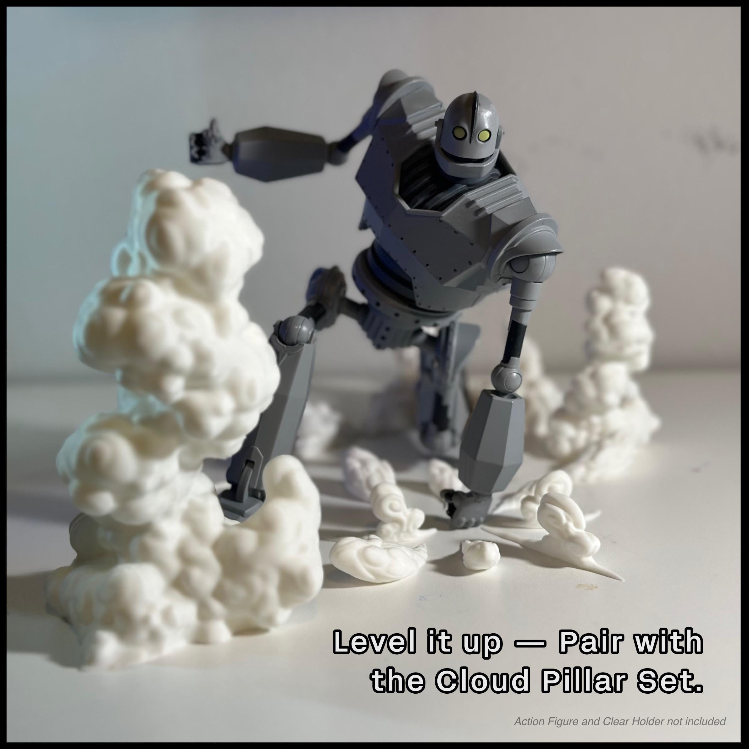 Action Figure/ Superhero Effects. Set of 14 – 3D Printed Cloud Smoke ...