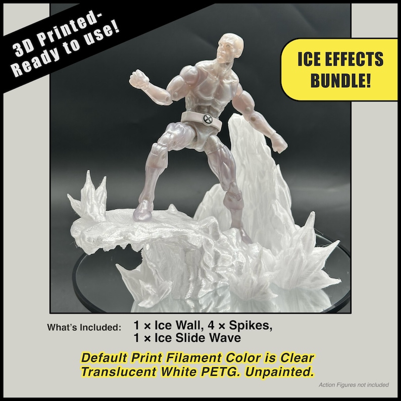 Ice Wall, Ice Spikes, Ice Surf Wave | 3D Printed Ice Effects for Action ...