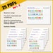 25 Music Sheets Vol 1-3 Bundle | Color-coded, Numbered or Black and ...