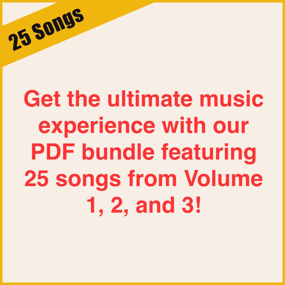 25 Music Sheets Vol 1-3 Bundle | Color-coded, Numbered or Black and ...