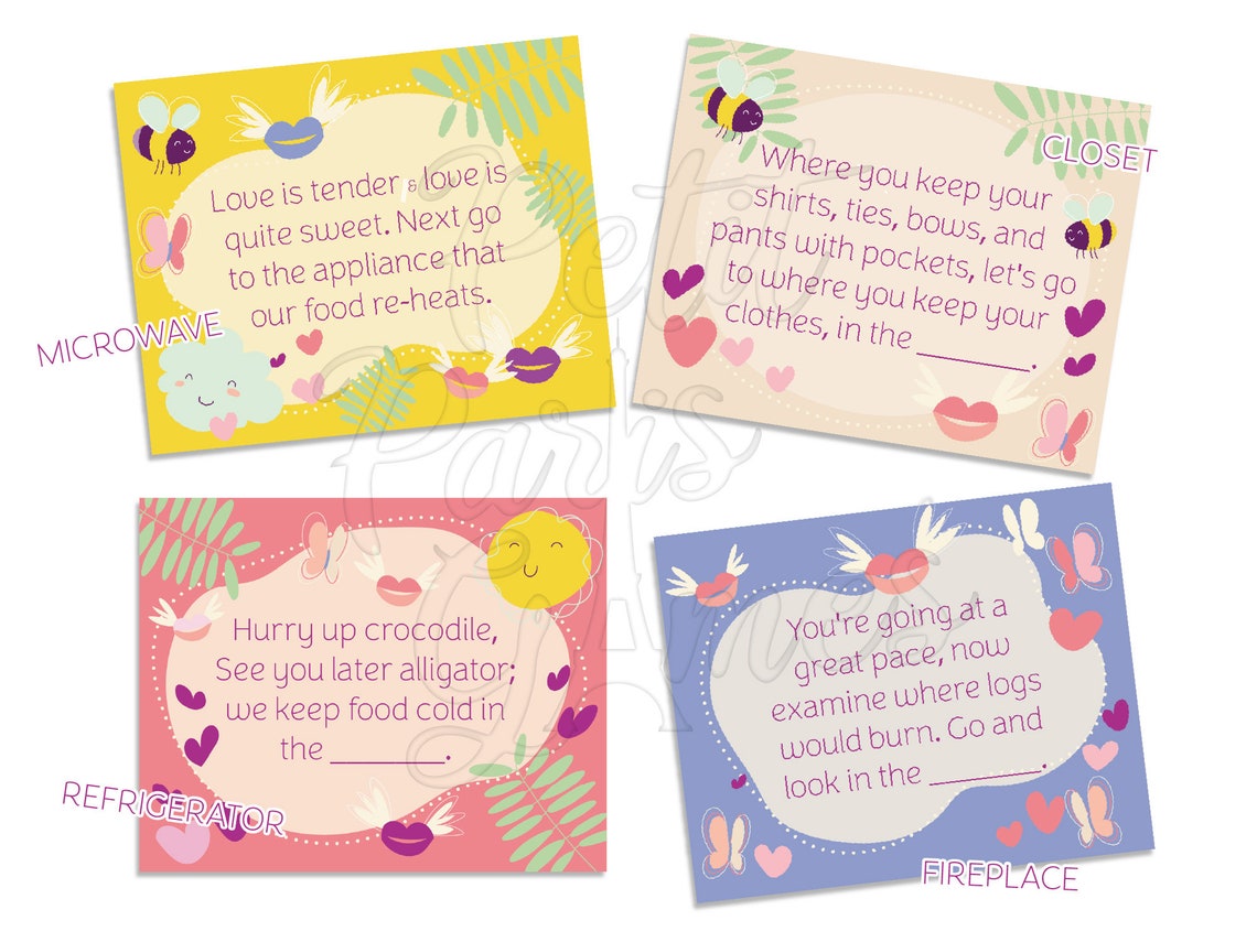 Indoor Scavenger Hunt, Kids Treasure Hunt, Rainy Day Activity ...