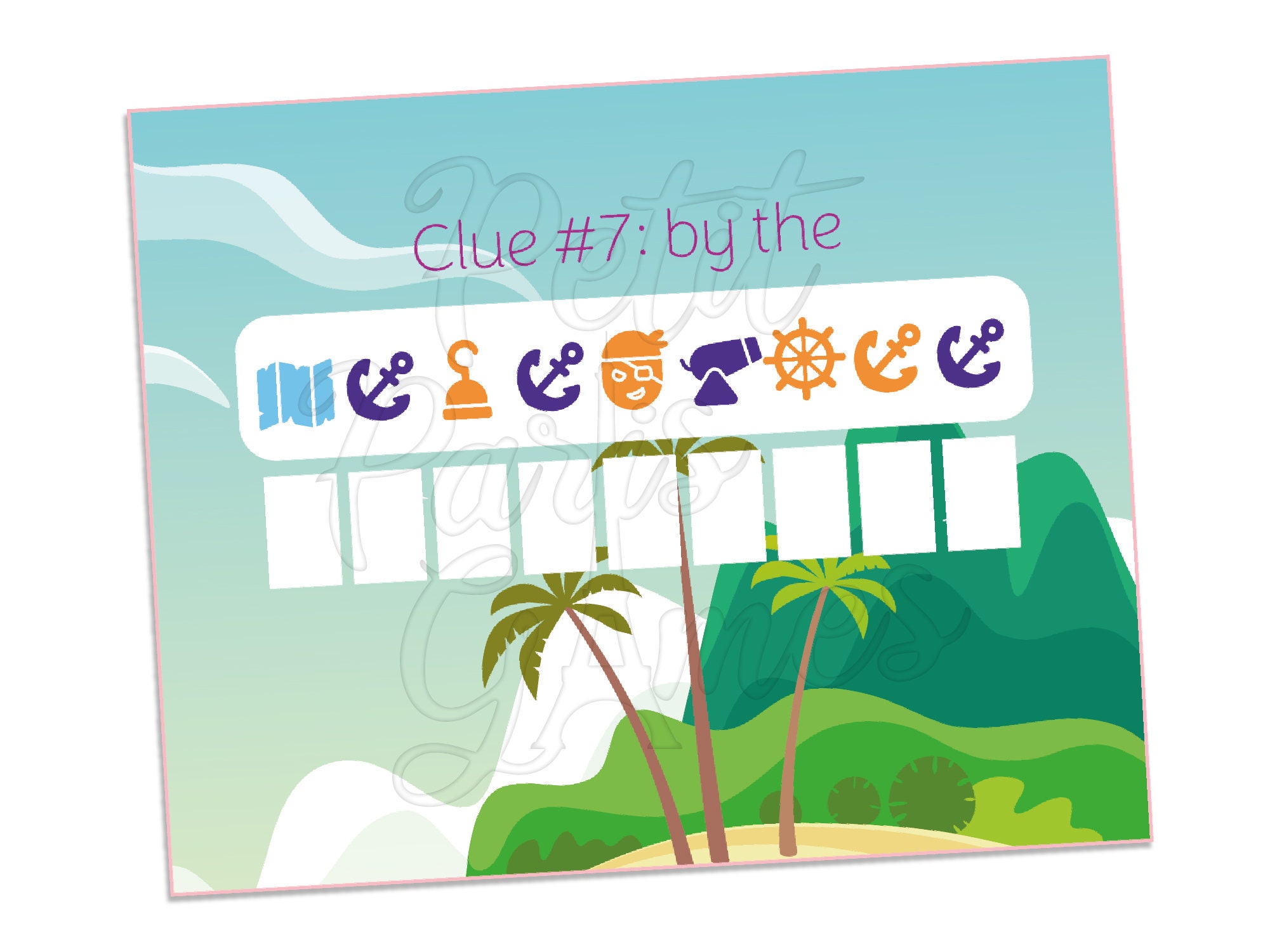 Pirate Treasure Hunt, Pirate Scavenger Hunt, Pirate Printables, Pirate ...