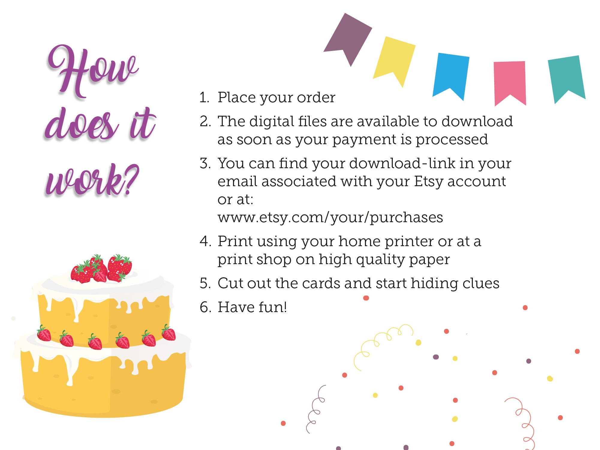 Birthday Scavenger Hunt, Birthday Treasure Hunt Clues, Kids Birthday ...