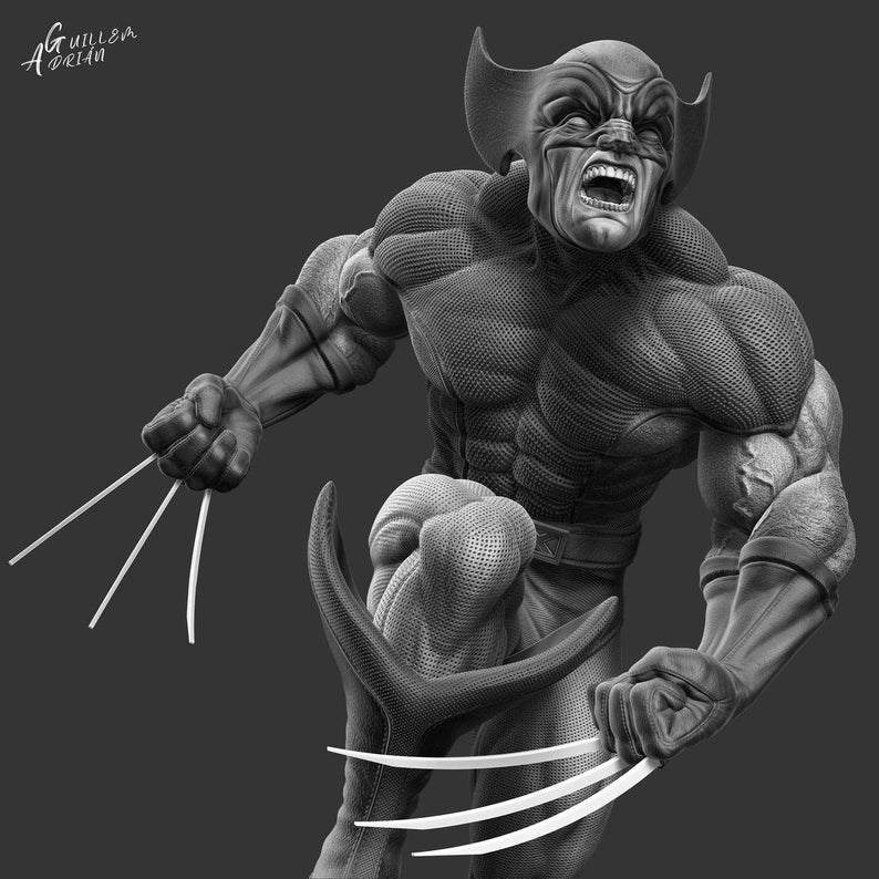 Wolverine STL File 3D Model Print | Etsy