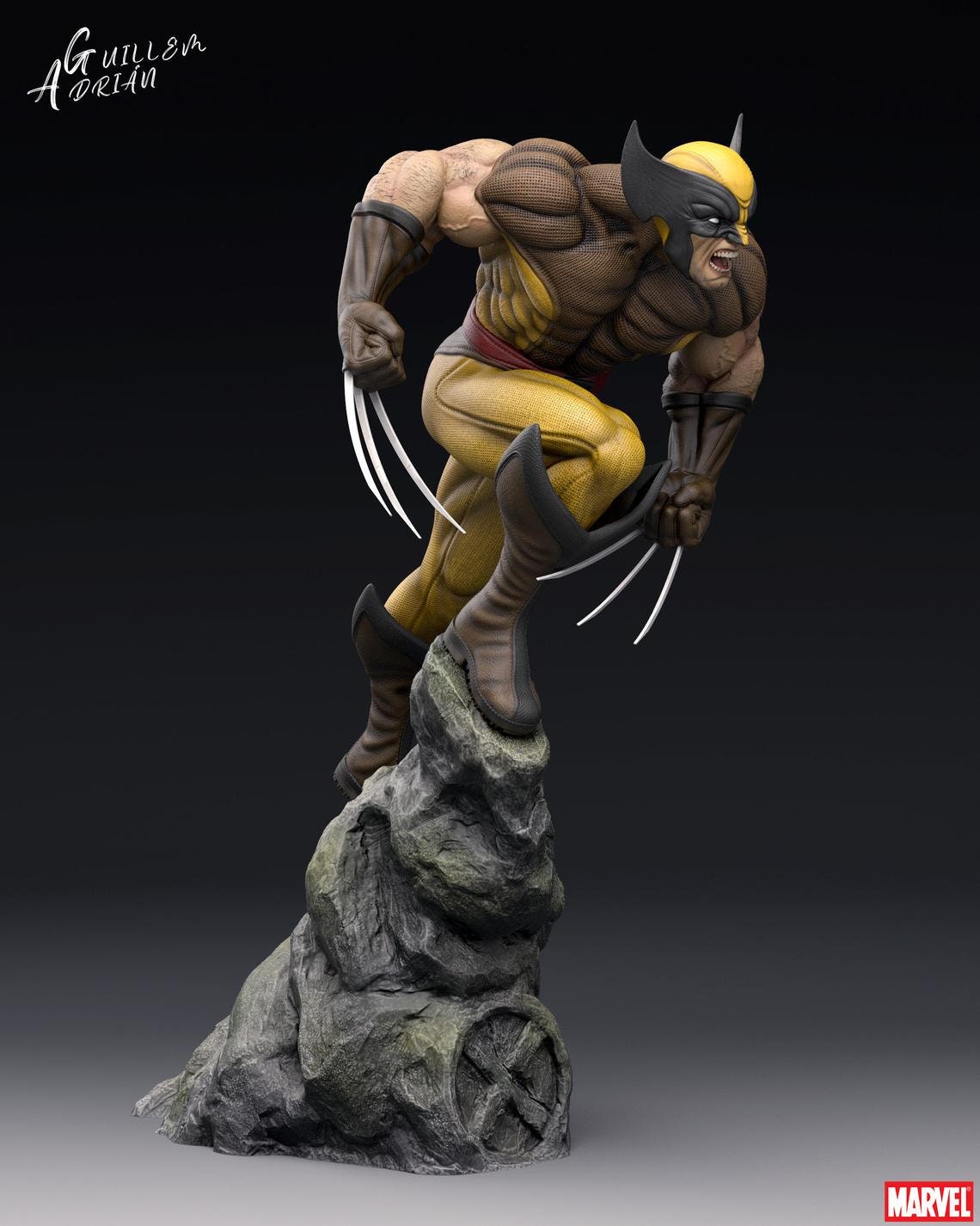 Wolverine STL File 3D Model Print | Etsy