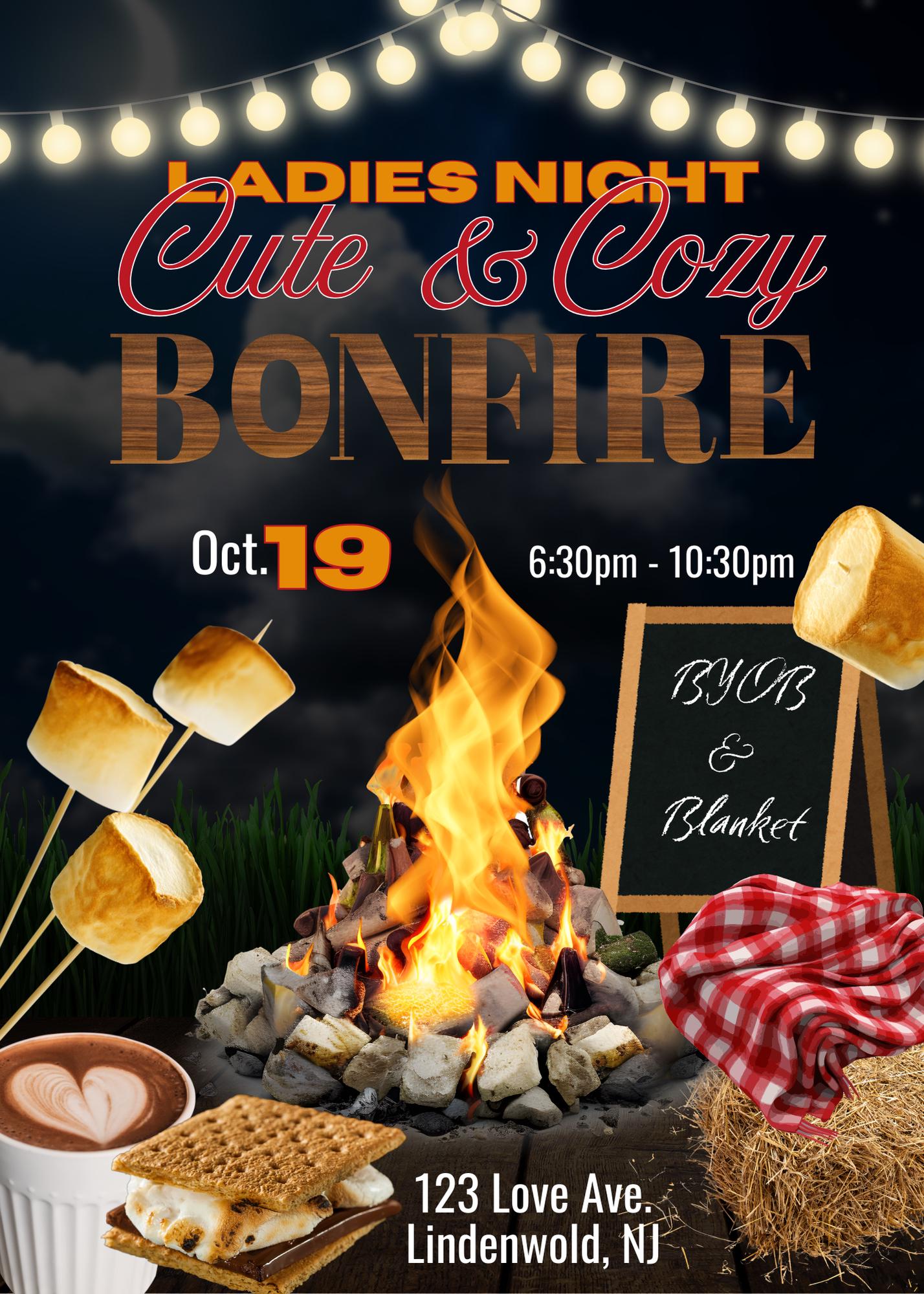 Bonfire Invitation - Etsy