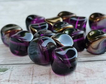 Glass Barrel Beads | Etsy