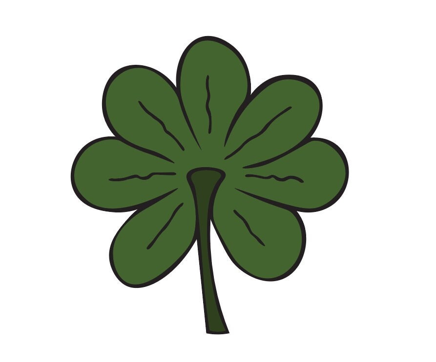 7 Leaf Clover SVG & PNG Files - Etsy