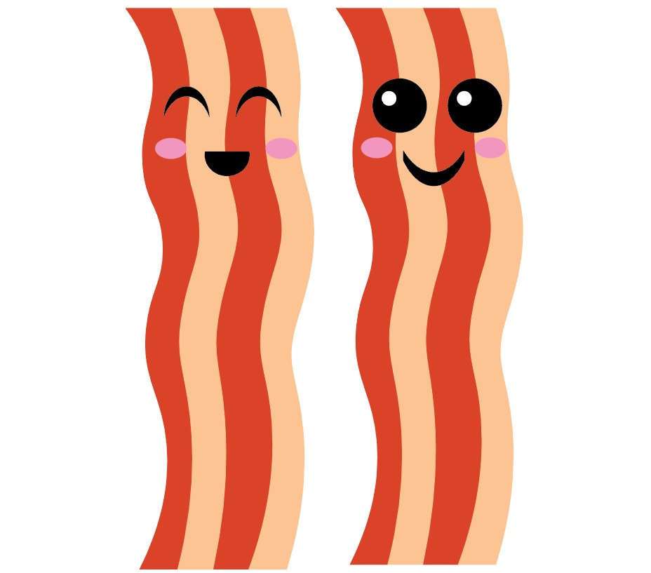 Cute Bacon Cartoon