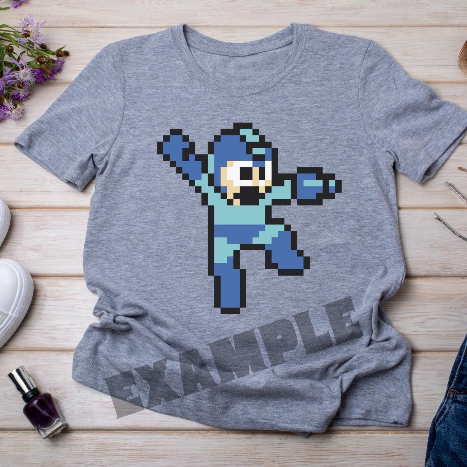 Mega Man 8-bit SVG - Etsy