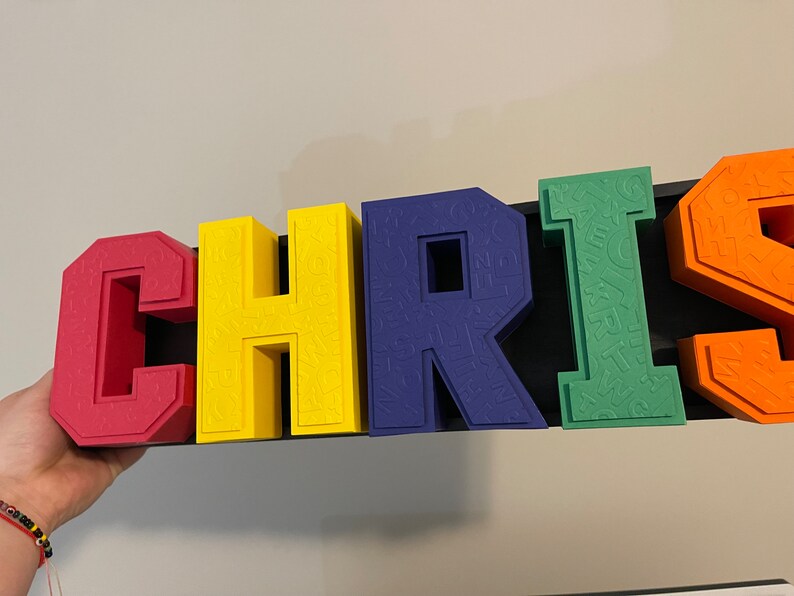 3D Letters in Wood / Decorative Name - Etsy