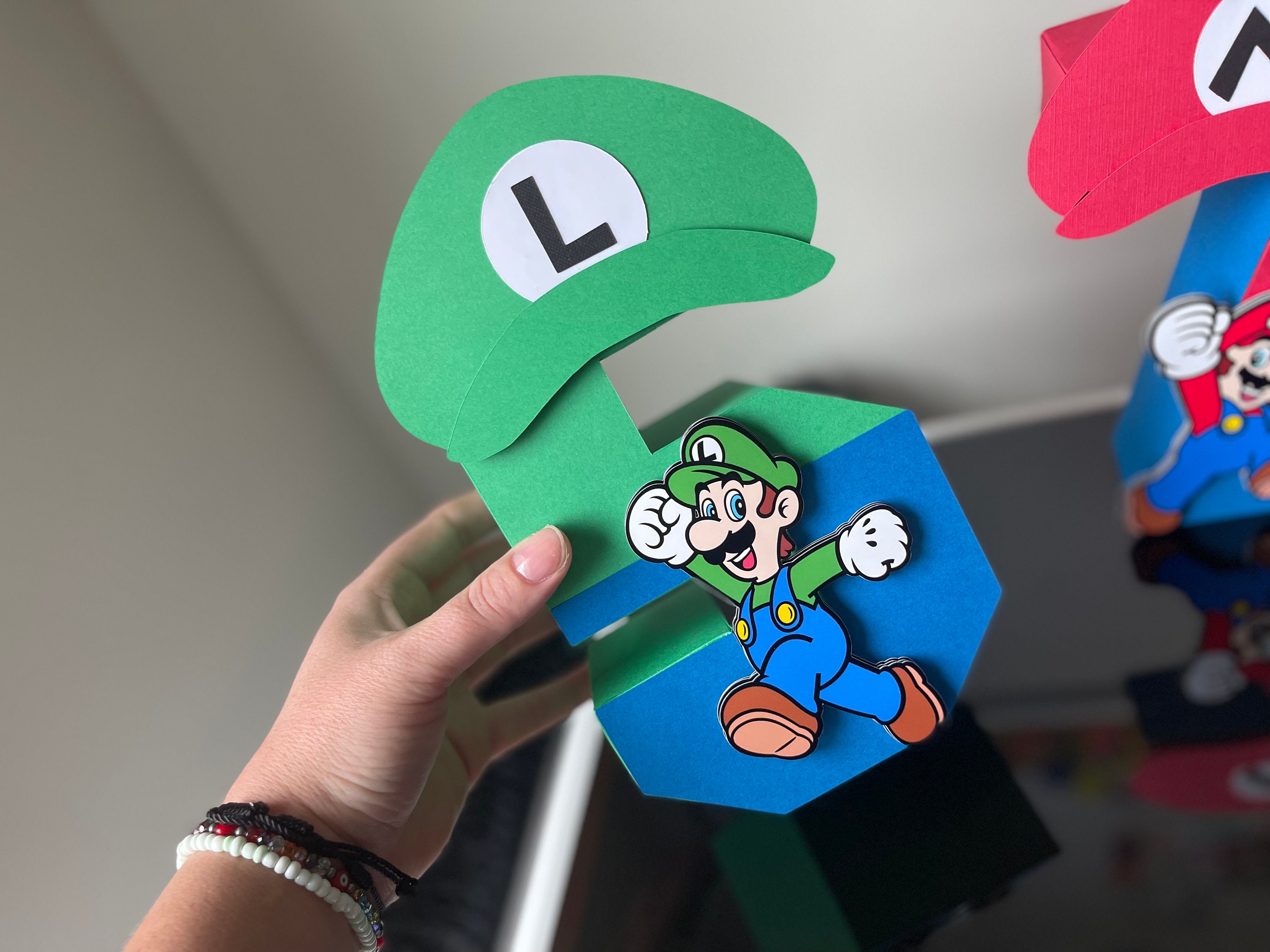 Mario & Luigi / Mario 3D Letters / Mario Party Decorations / Mario and ...