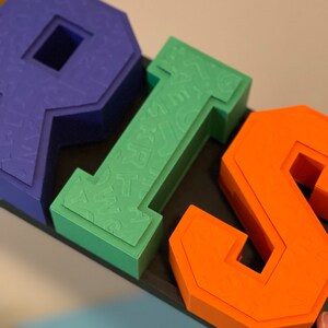 3D Letters in Wood / Decorative Name - Etsy